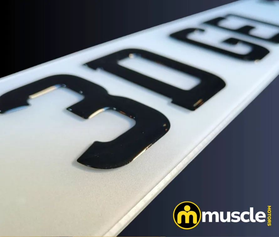 3d Gel Number Plates Custom Made - Muscle Motors Shipley