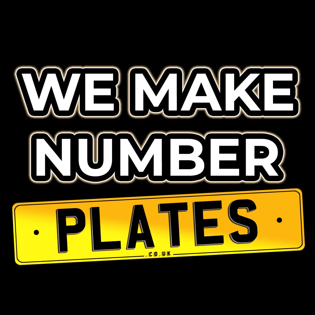We Make Number Plates - Muscle Motors Shipley
